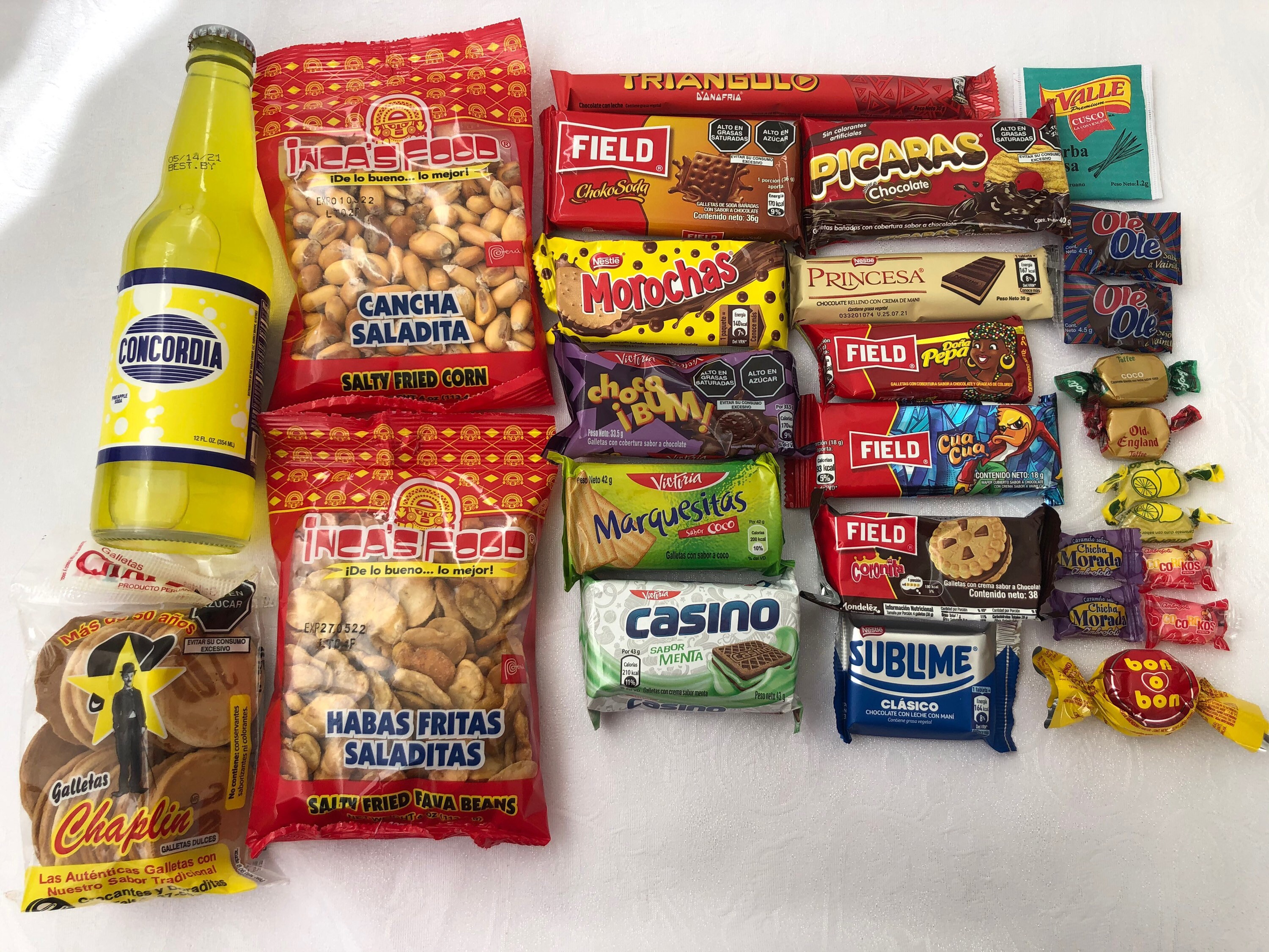 Peruvian Candy Box Assortments Cookies Chocolates Candies | Etsy