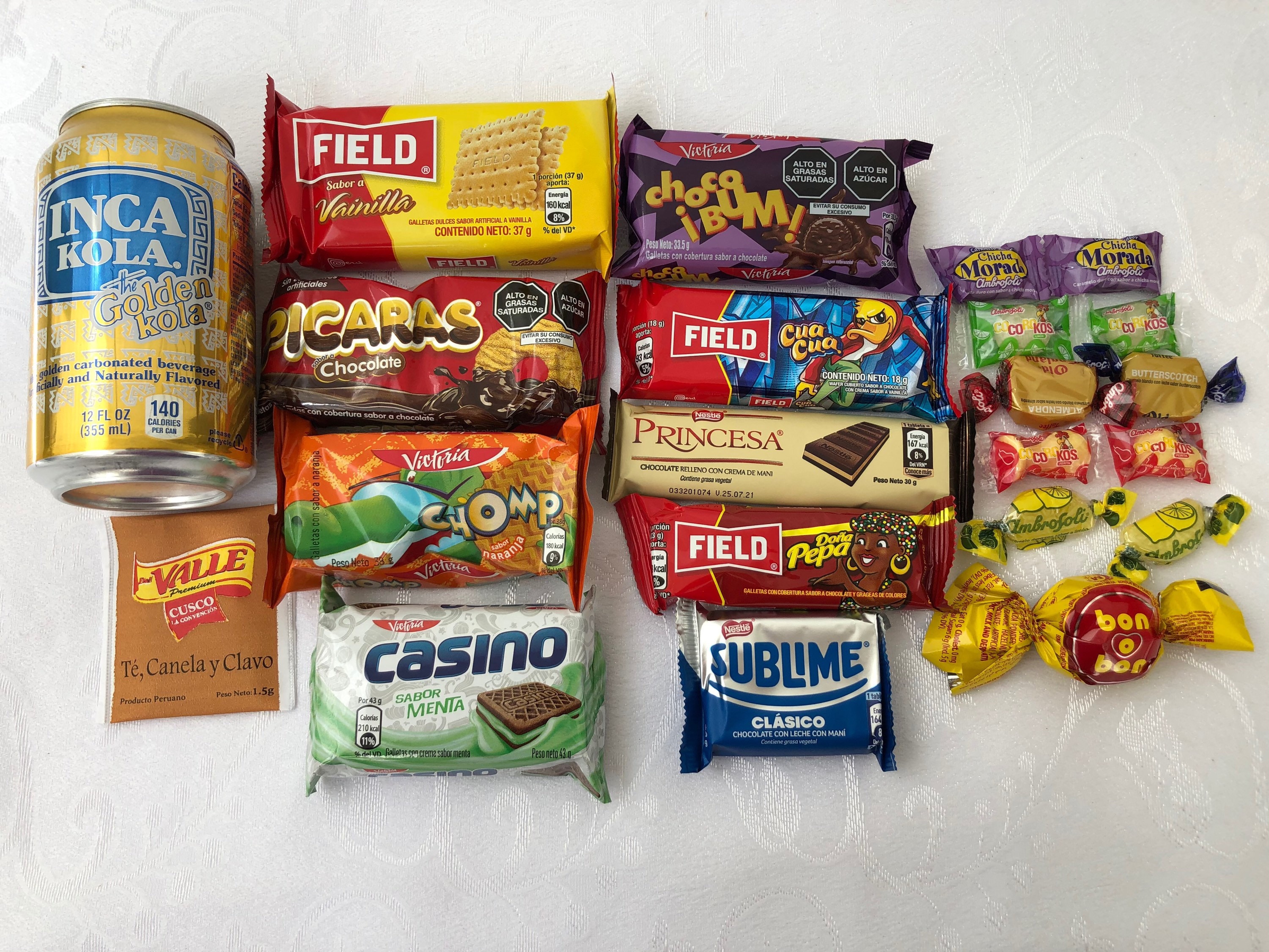 Bolsa de caramelo peruano mix lote 22pc surtidos galletas | Etsy