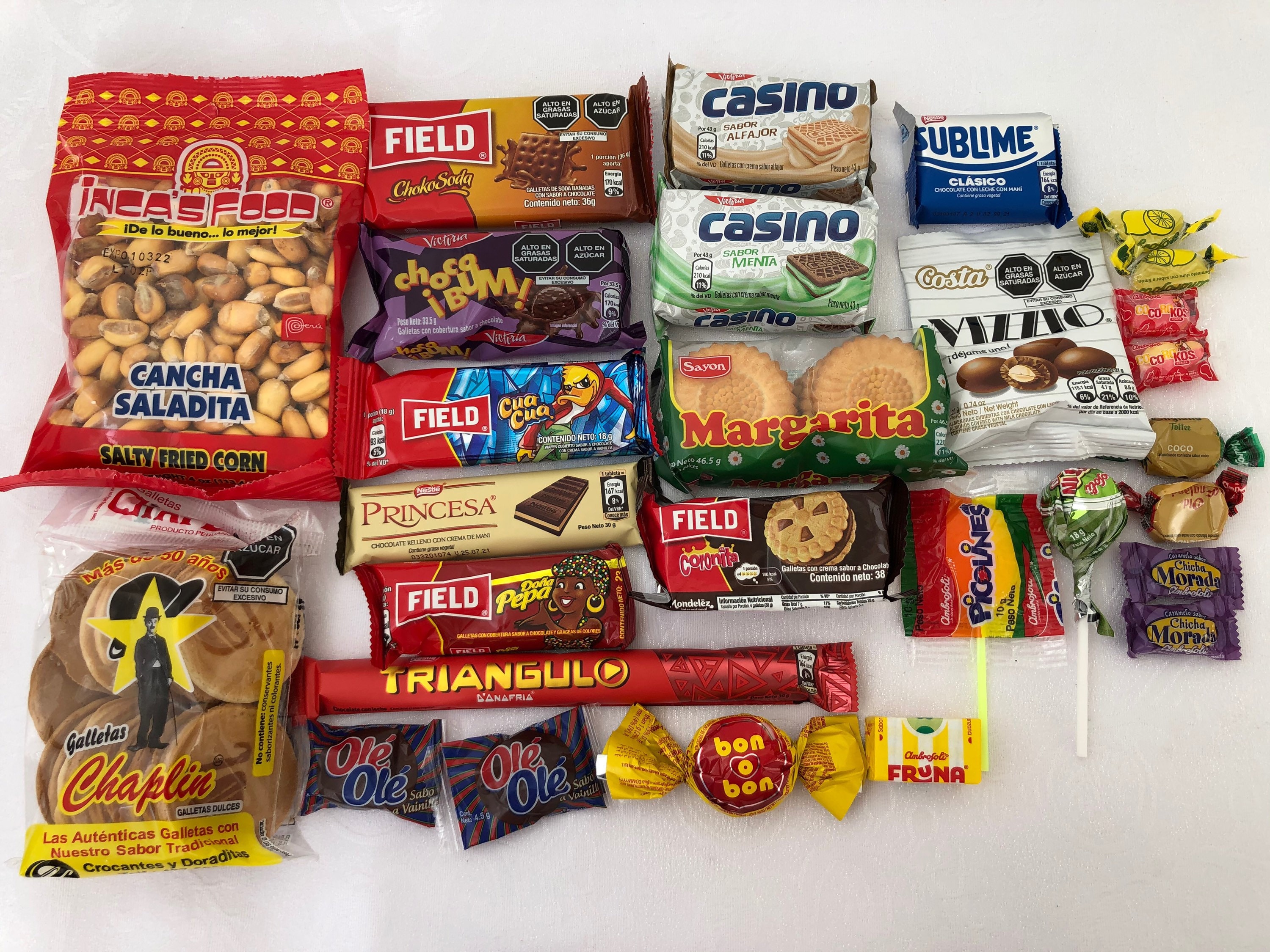 Peruvian Candy Box With Assortments Cookies Chocolates Candies - Etsy