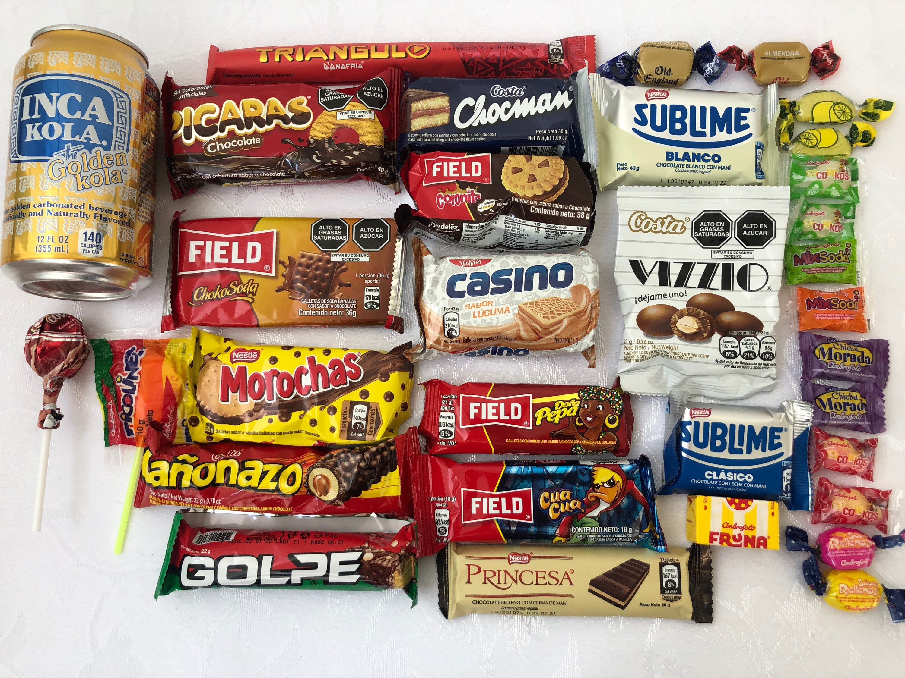 Peruvian Candy Box With Assortments Cookies Chocolates Candies - Etsy