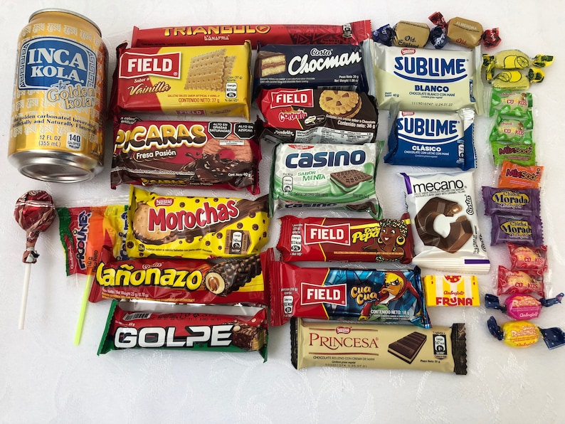 Peruvian Candy Box With Assortments Cookies Chocolates Candies - Etsy