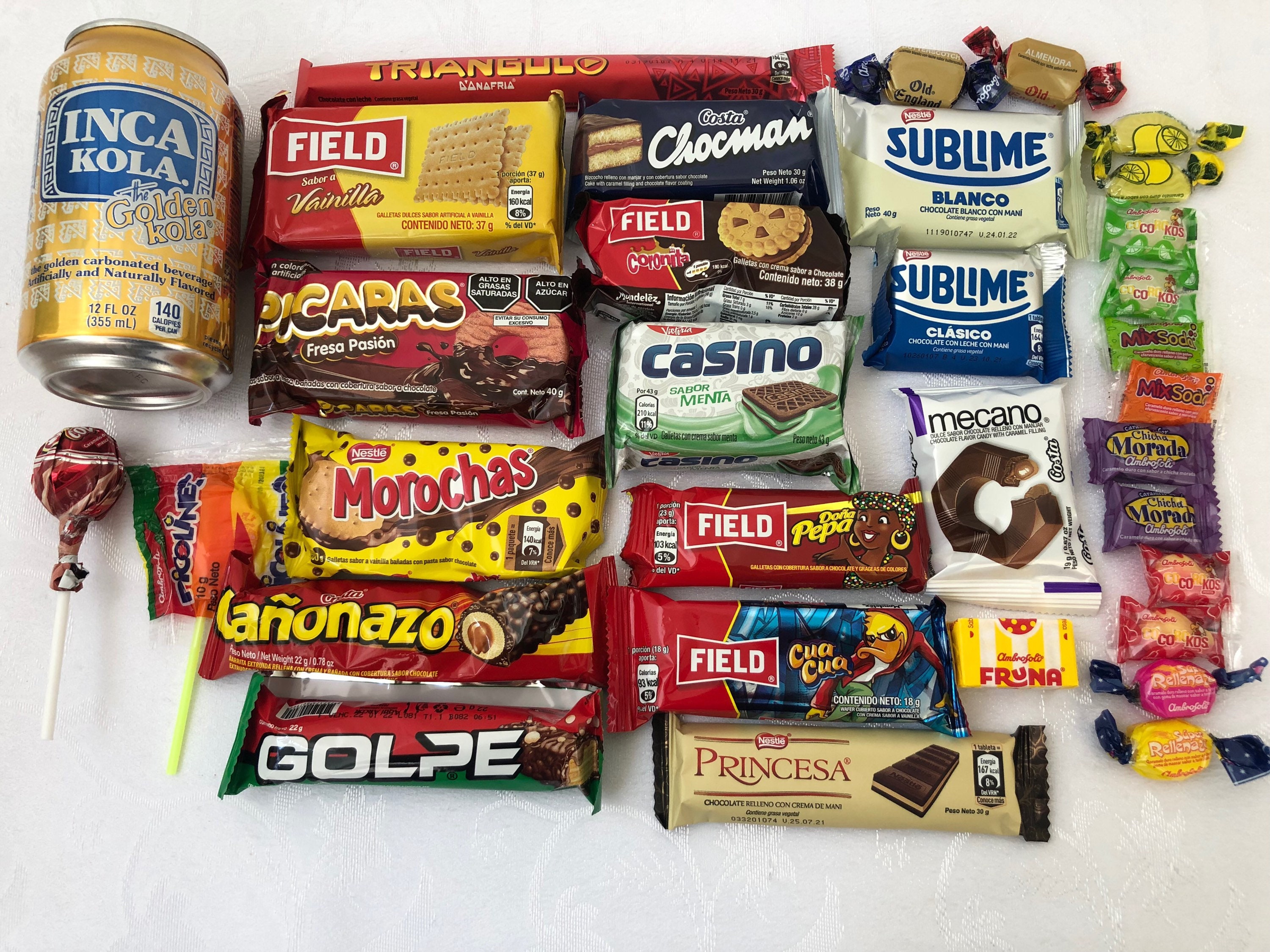 Peruvian Candy Box With Assortments Cookies Chocolates Candies - Etsy