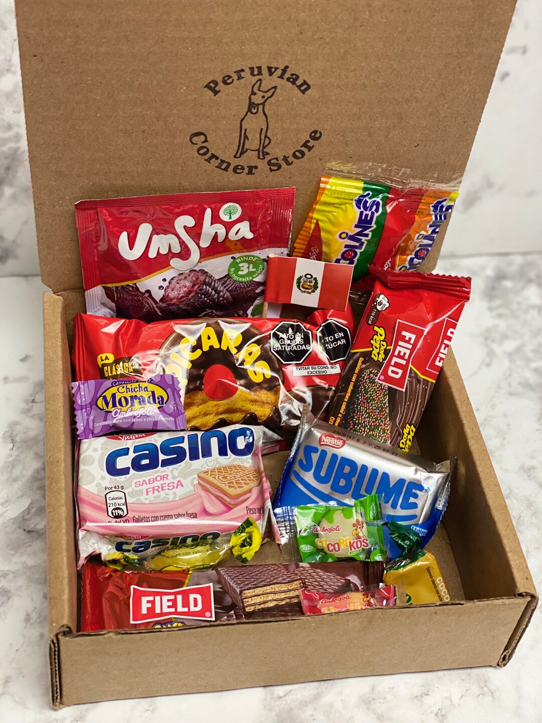 Mini Peruvian Candy Box With Assortments Cookies Chocolates & - Etsy