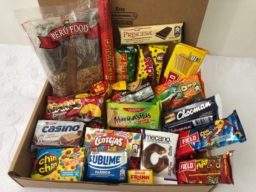 Peruvian Candy Box Mix Lot 20pc Assortments Cookies Chocolates ...
