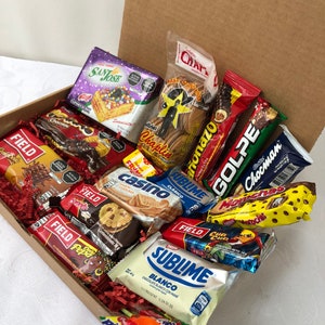Peruvian Candy Box With Assortments Cookies Chocolates Candies & Turrón ...