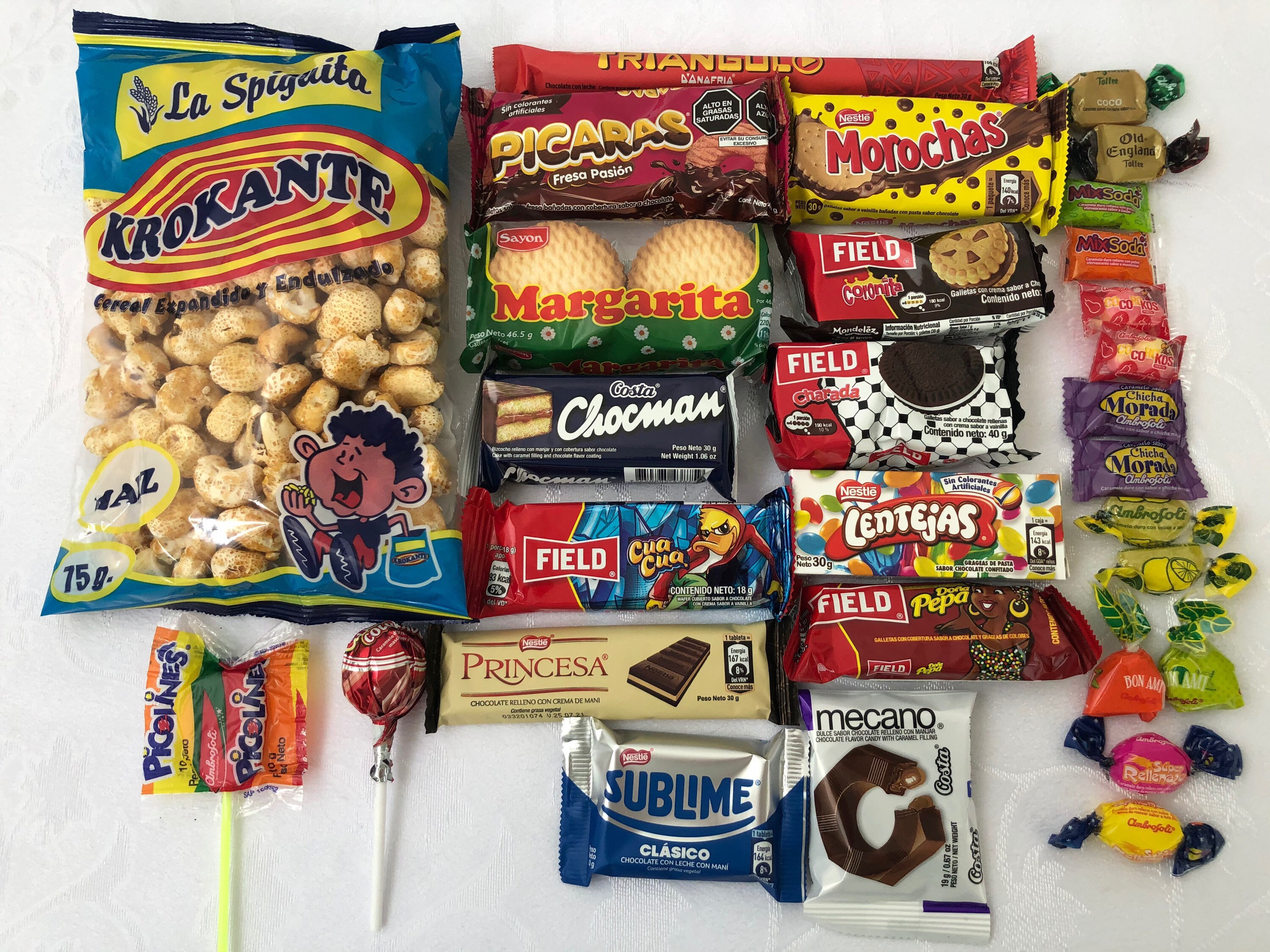 Peruvian Candy Box Assortments Cookies Chocolates Candies & | Etsy