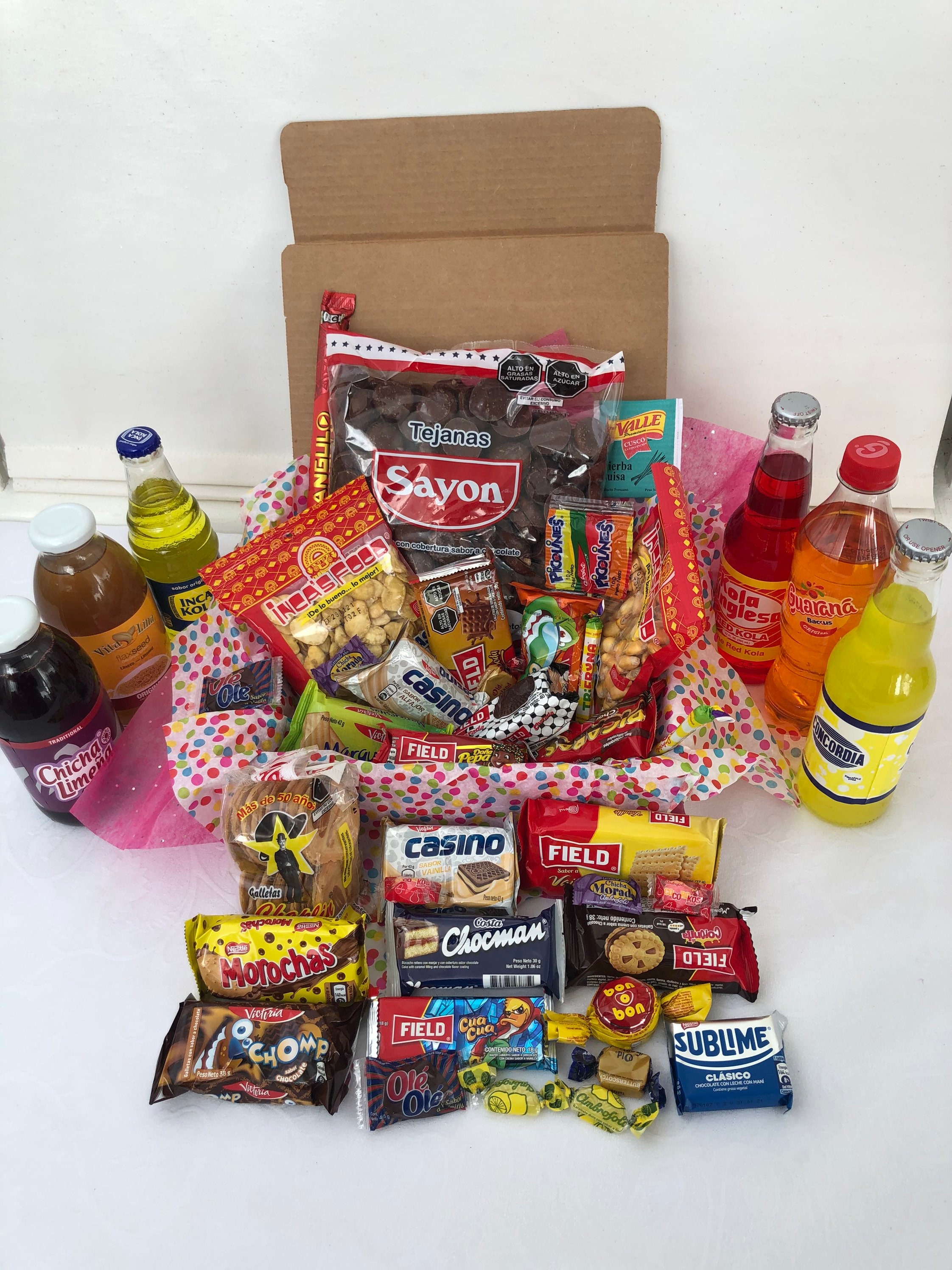 Peruvian Candy Box Mix Lot 40pcs Assortments Cookies | Etsy