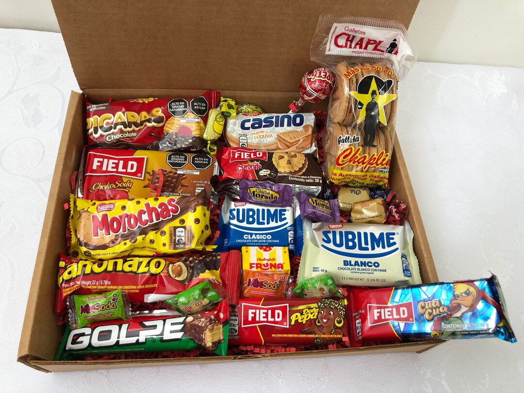 Peruvian Candy Box With Assortments Cookies Chocolates & - Etsy
