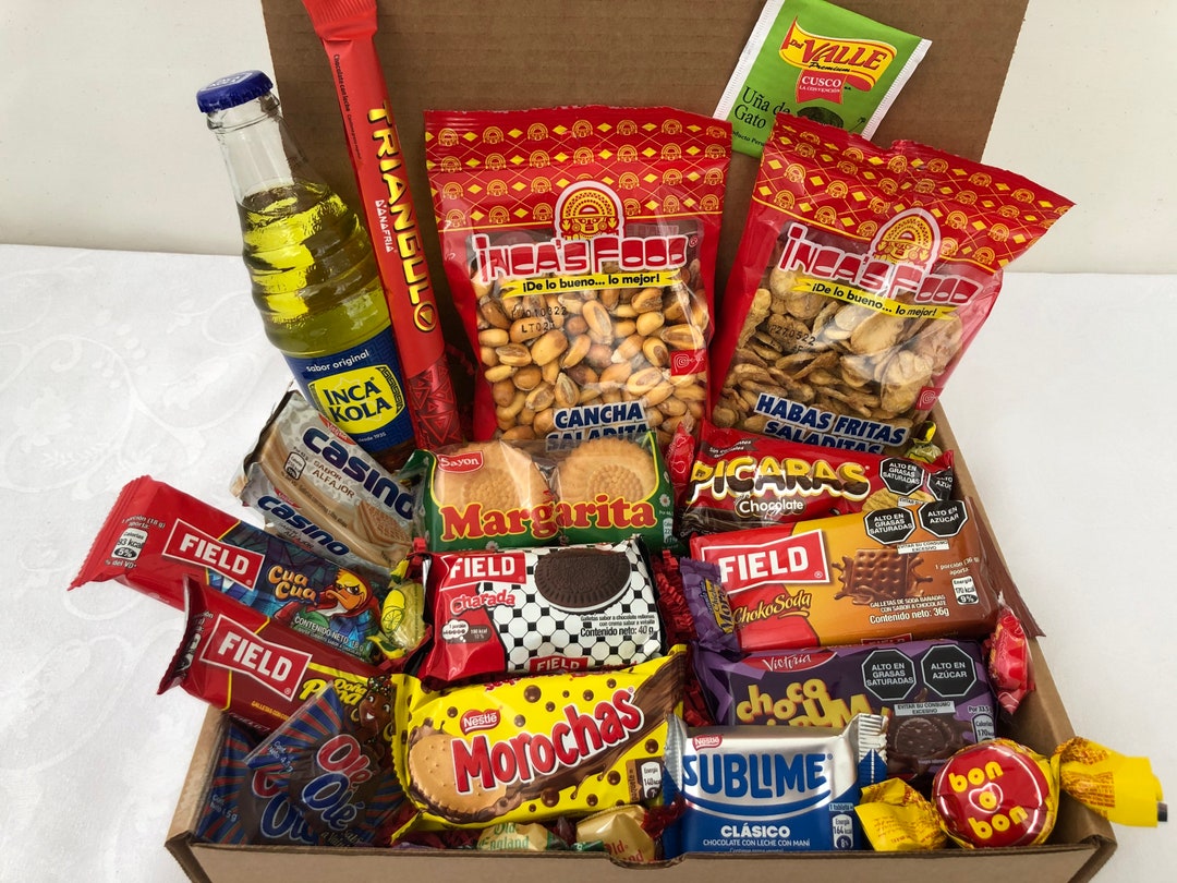 Peruvian Candy Box With Perú Snacks Assortments Cookies Chocolates ...
