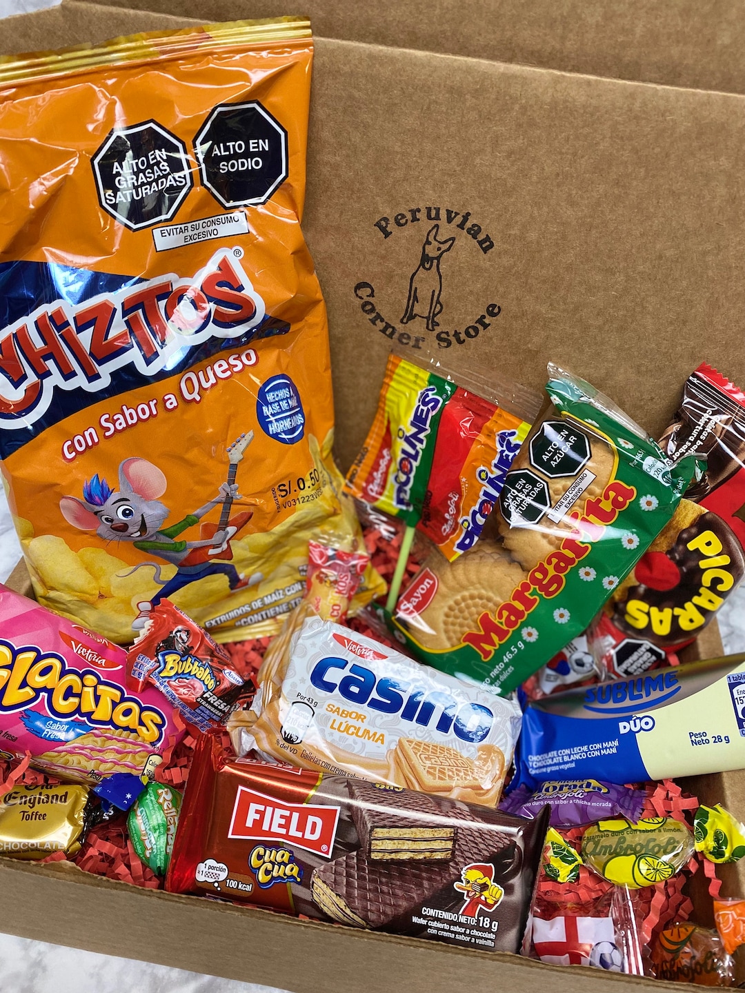 Peruvian Snack Box With Traditional Chizitos Chocolates Cookies ...