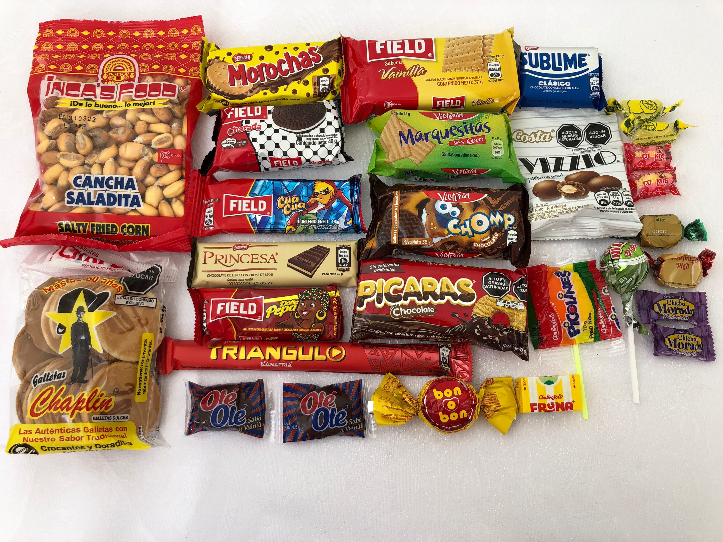 Peruvian Candy Box With Assortments Cookies Chocolates Candies - Etsy