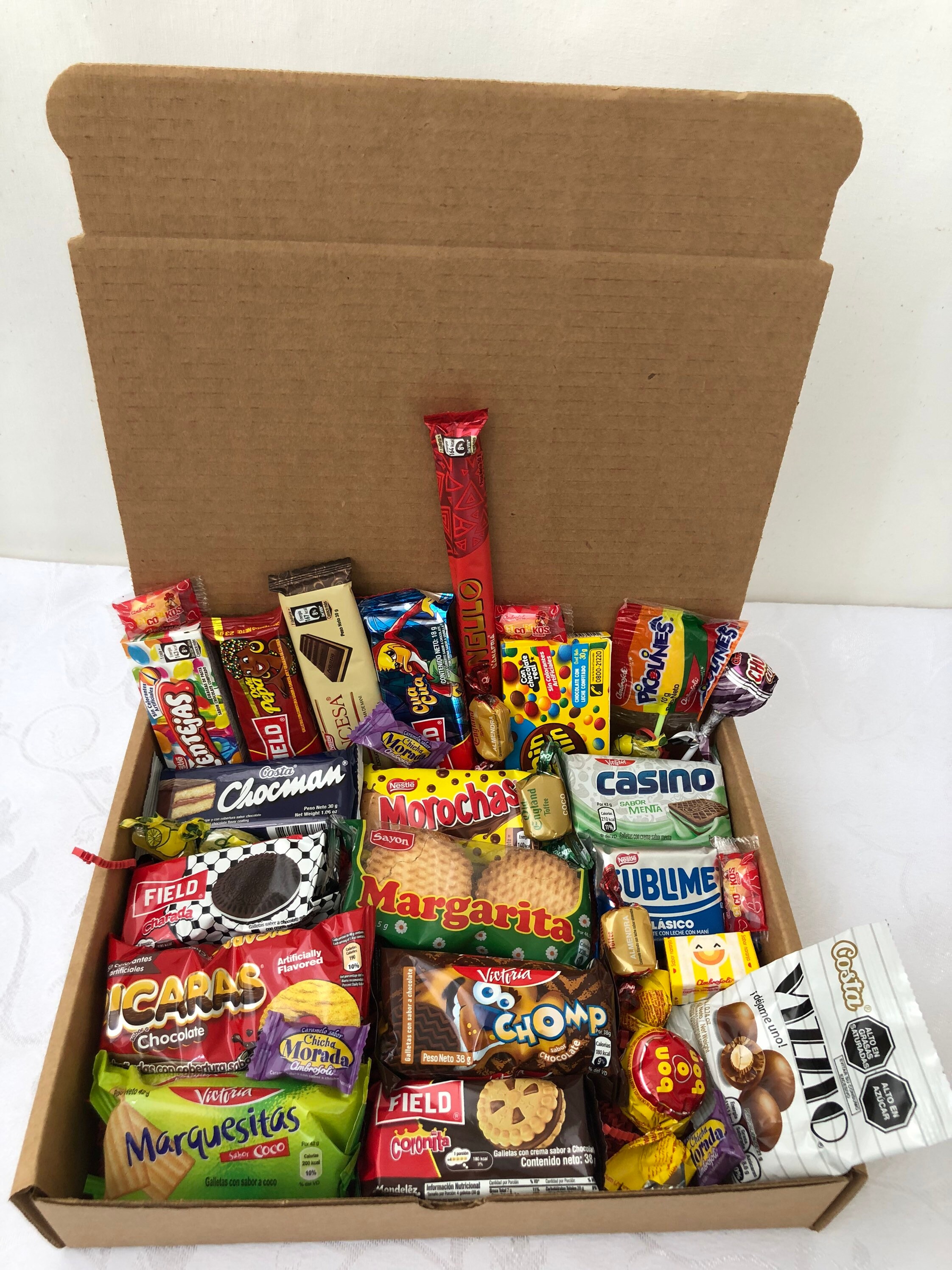 Peruvian Candy Box Assortments Cookies Chocolates and Candies | Etsy