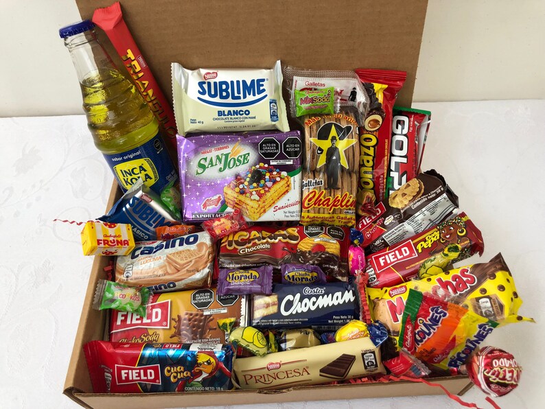 Peruvian Candy Box With Assortments Cookies Chocolates Candies - Etsy