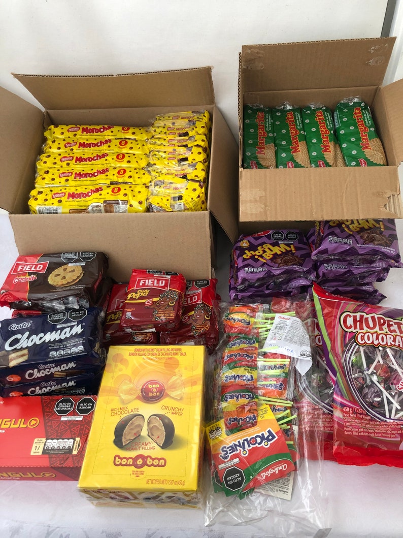 Peruvian Candy Box With Assortments Cookies Chocolates Candies - Etsy