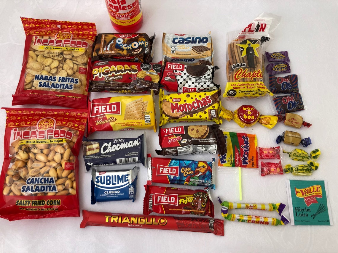 Peruvian Candy Box Perú snacks Mix Lot 28pc Assortments | Etsy