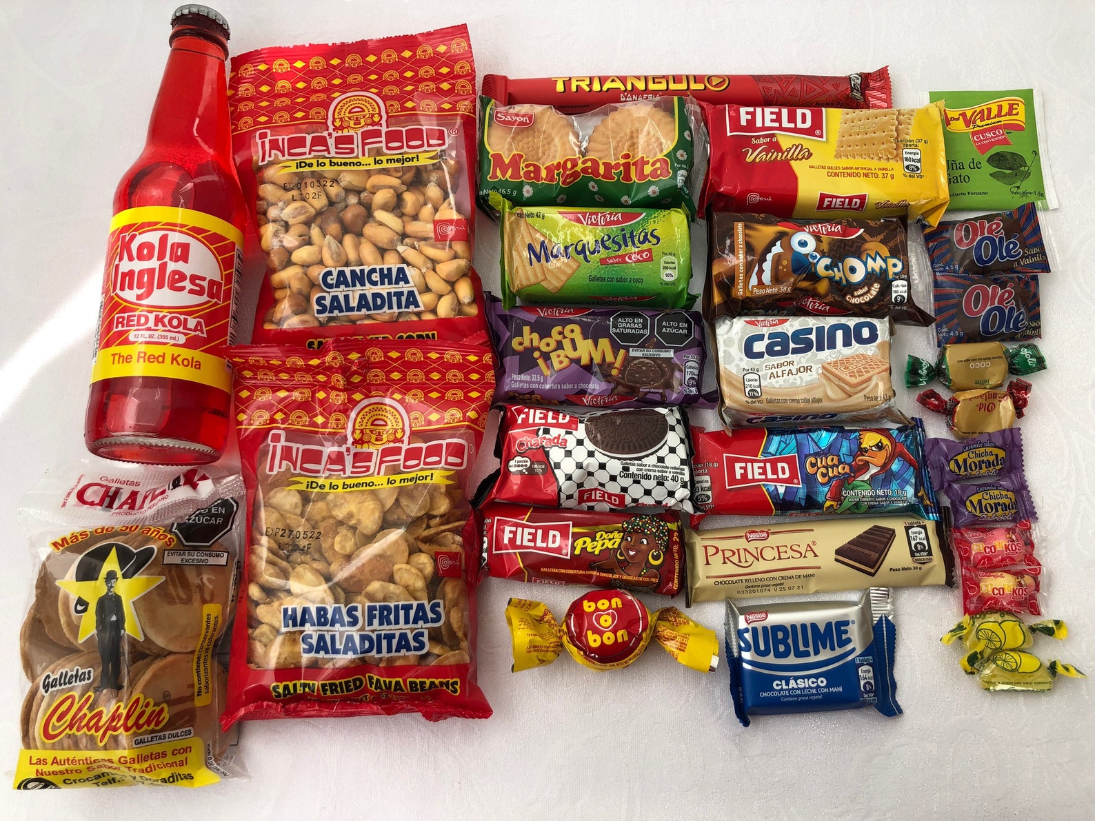 Peruano Candy Box Perú snacks Mix Lot 28pc Surtidos Galletas | Etsy