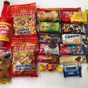 Peruvian Candy Box With Assortments Cookies Chocolates Candies & Kola ...