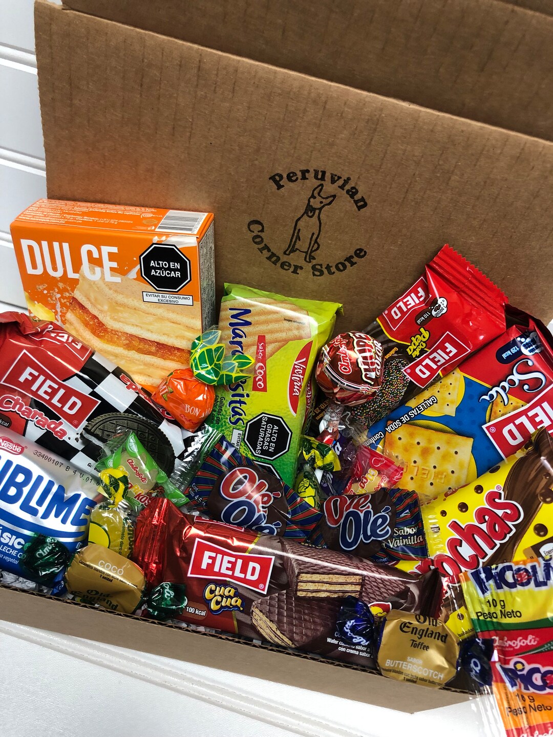 Peruvian Candy Box With Turrón San Roque Dulce Assortments Cookies ...