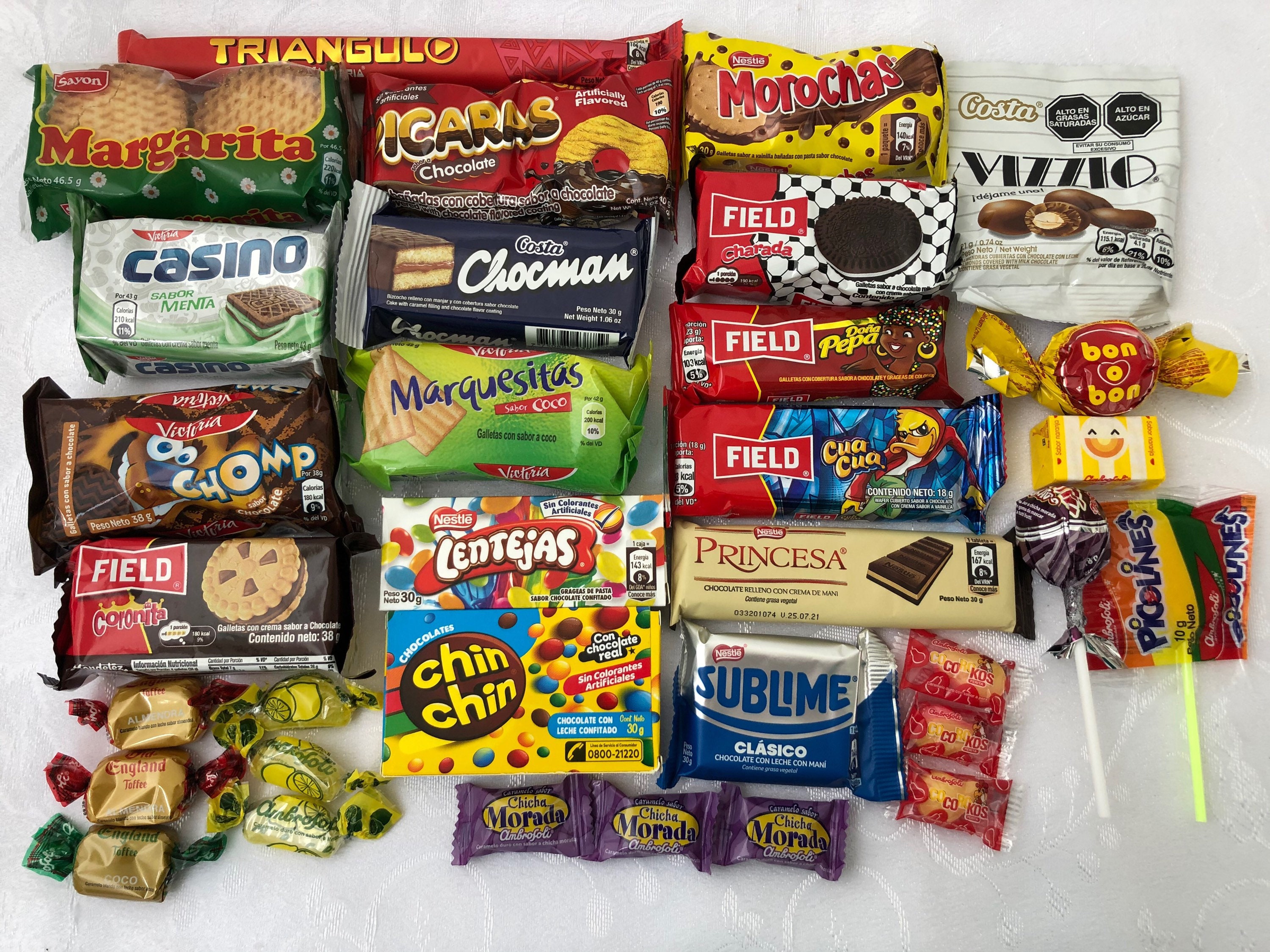 Peruvian Candy Box Assortments Cookies Chocolates and Candies | Etsy