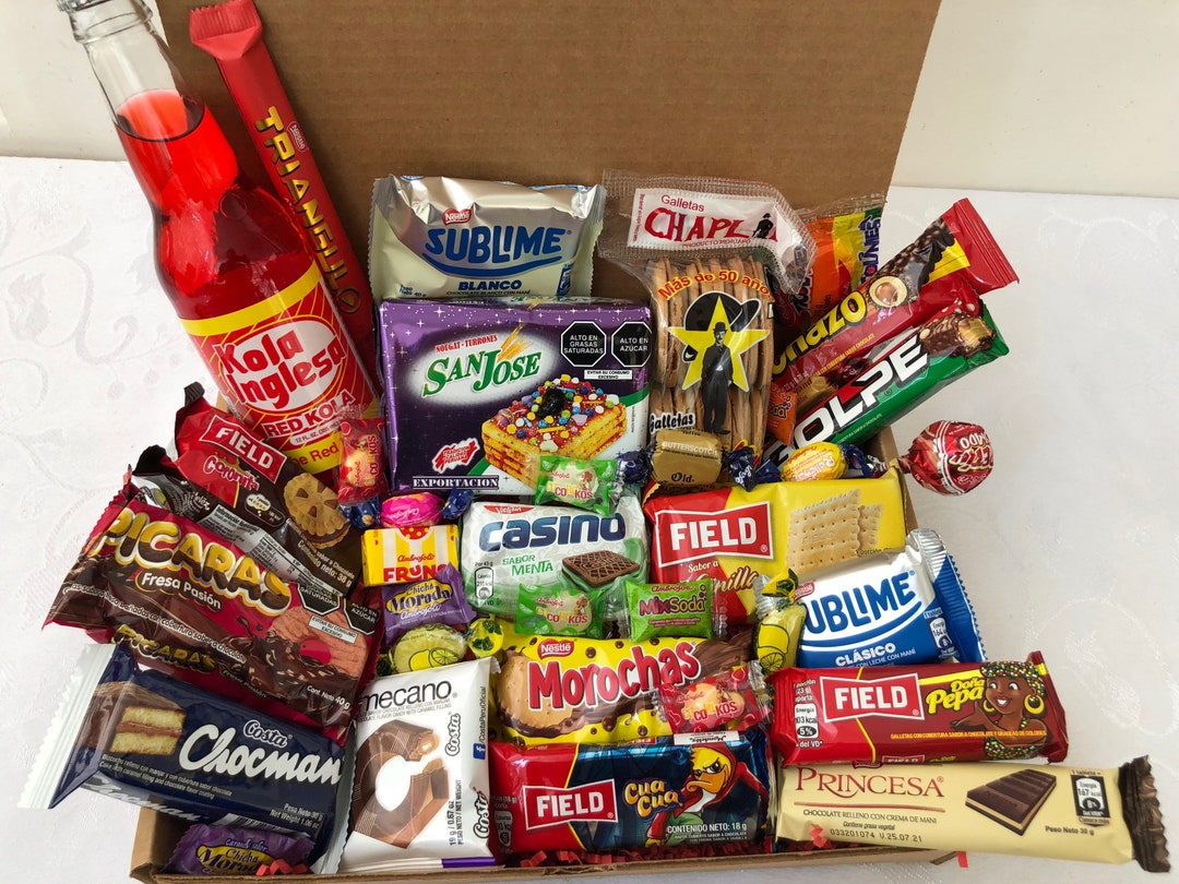 Peruvian Candy Box With Assortments Cookies Chocolates Candies Kola ...