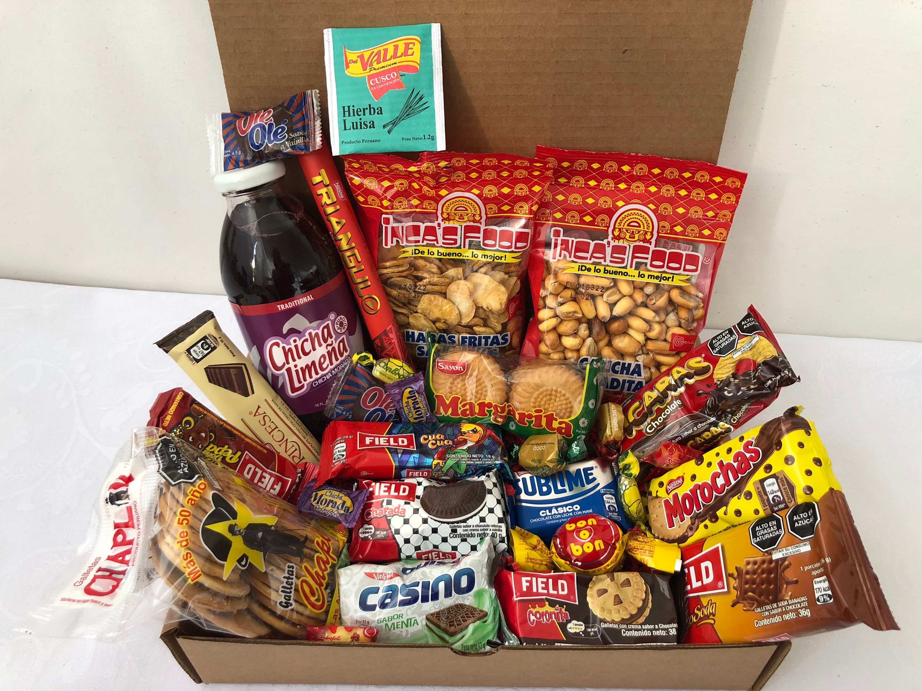 Peruvian Candy Box Perú snacks Mix Lot 28pc Assortments | Etsy