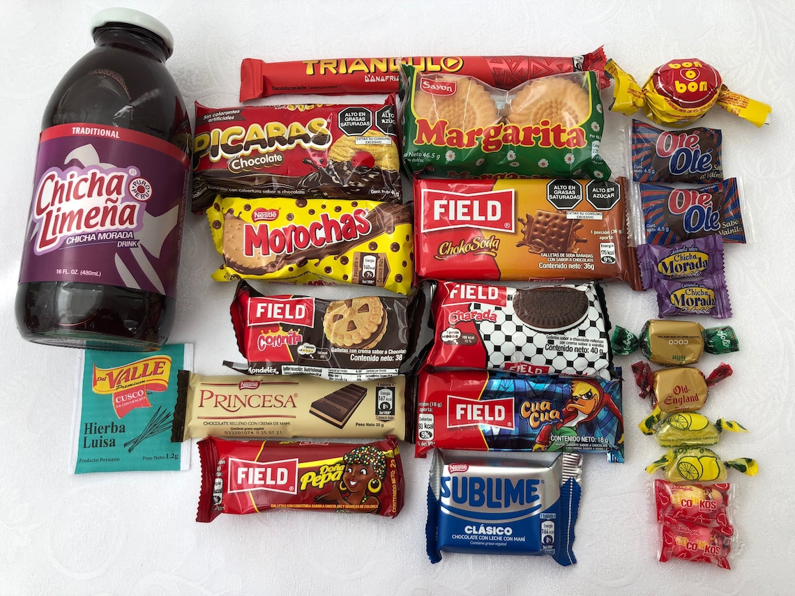 Peruvian Candy Box Assortments Cookies Chocolates Candies & | Etsy