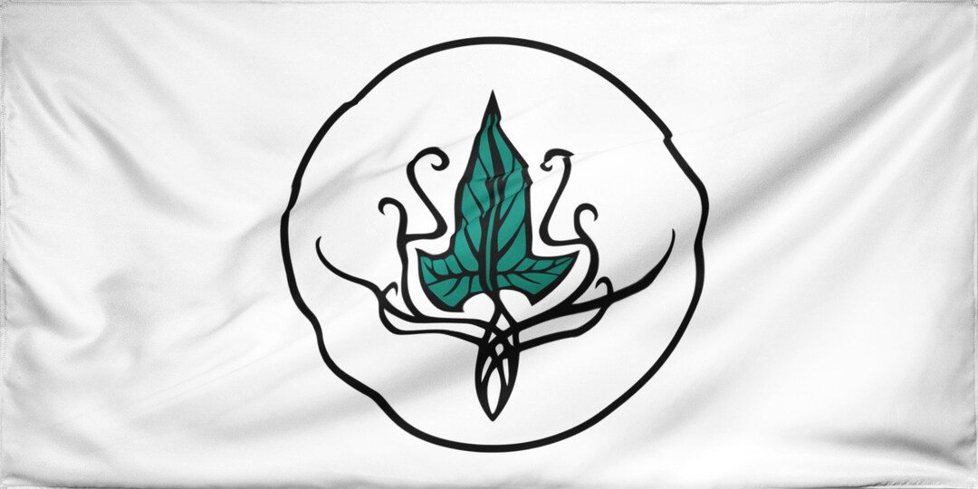 LOTR Lothlorien Flag Elven Kingdom Galadriel and Celeborn - Etsy