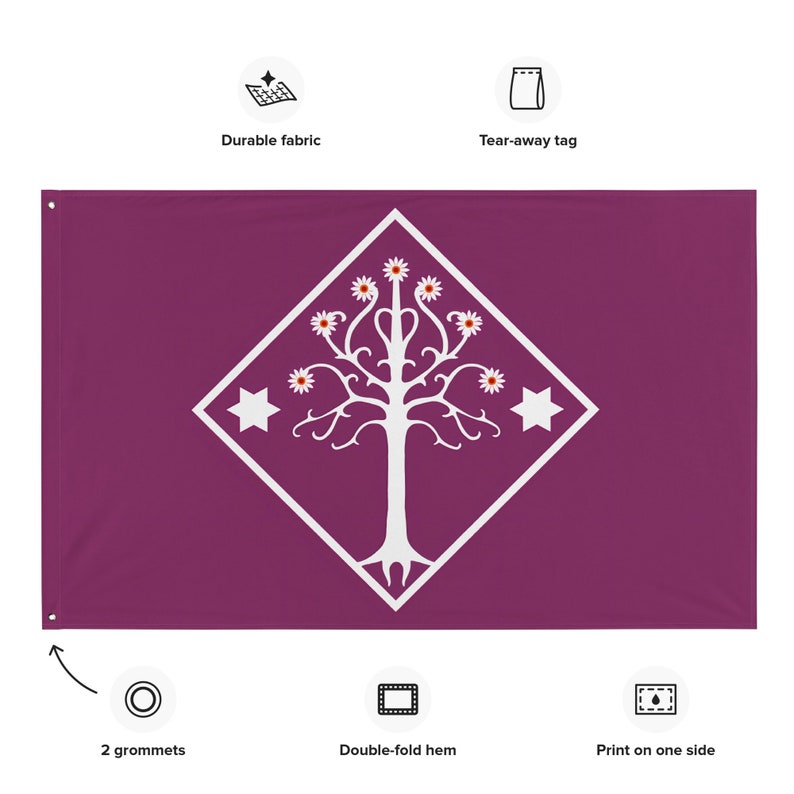 LOTR Dorwinion Flag Middle Earth Land of Wood Elves Flag - Etsy