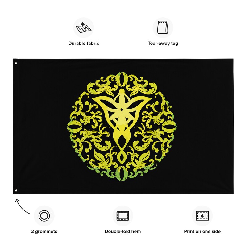 LOTR Rivendell Flag Banner of High Elves the Lord of the - Etsy