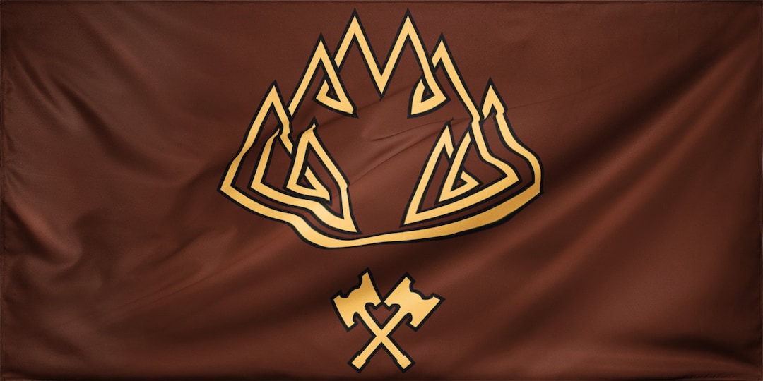 LOTR Iron Hills Flag Banner of Dwarves the Lord of the - Etsy