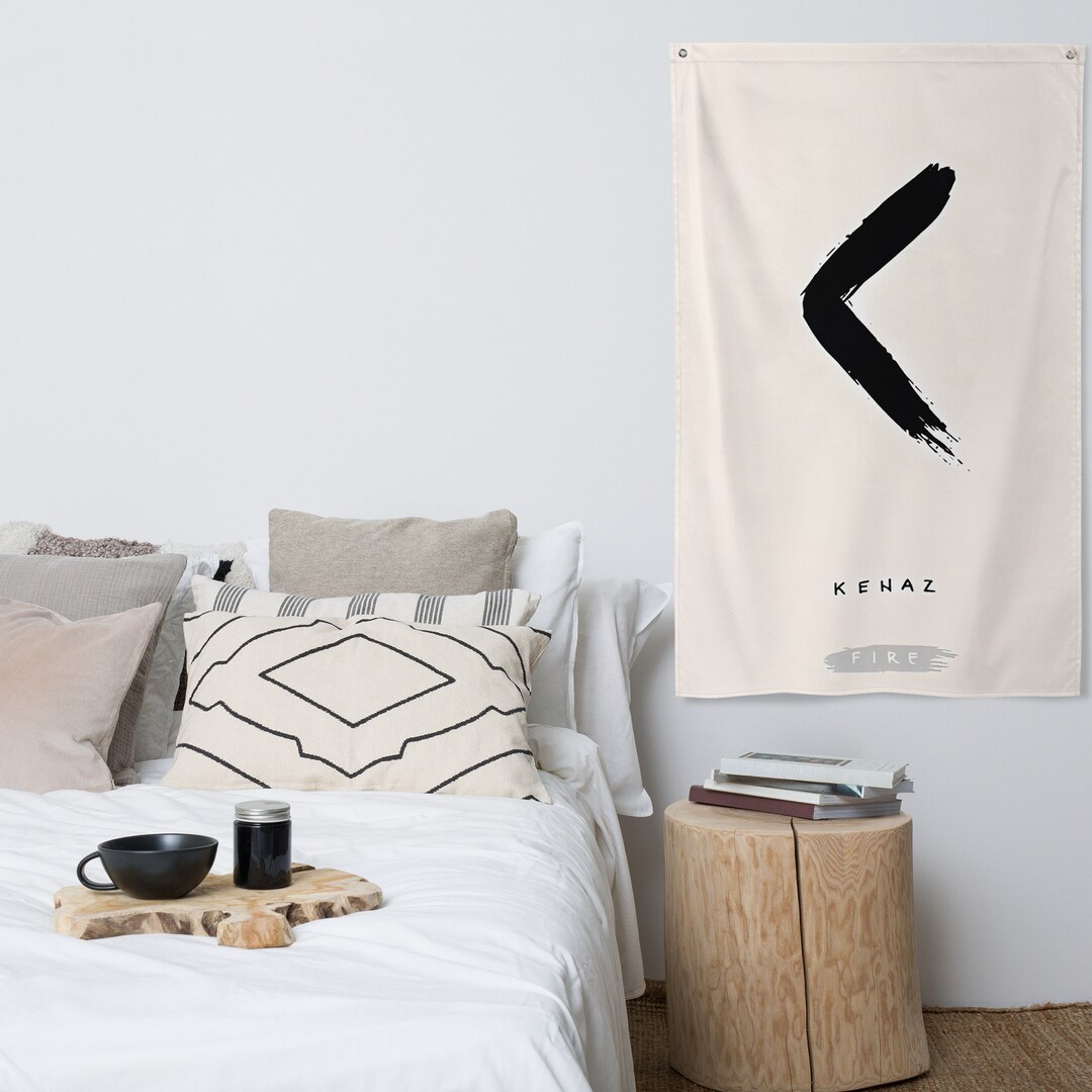 Kenaz Rune Flag Viking Runes Poster for Norse and Nordic - Etsy