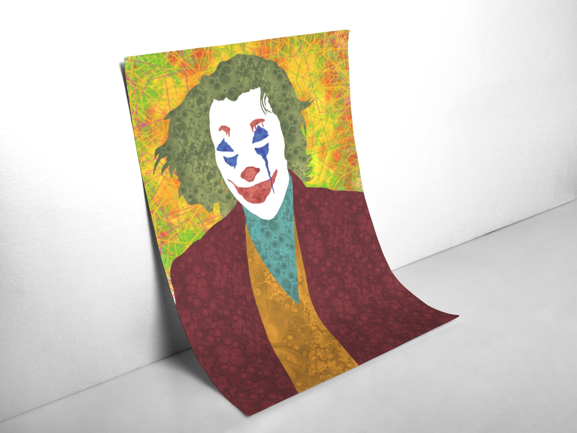 The Joker Arthur Fleck Joaquin Phoenix Fine Art Psychedelic - Etsy