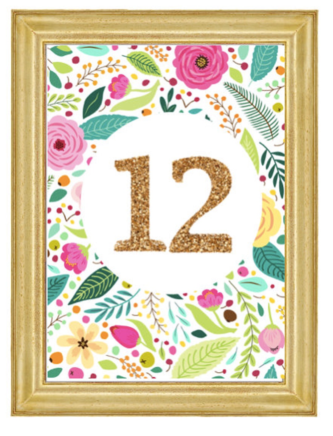 Happy 12th Birthday, Printable, 4 Sizes, 4x6 5x7 6x8 8x10, Instant ...