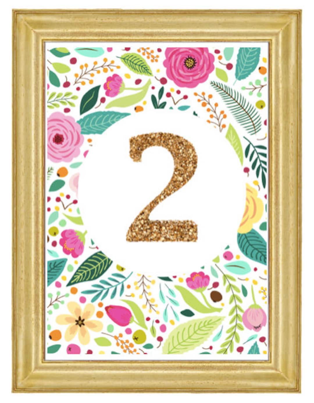 Happy 2nd Birthday, Printable, 4 Sizes, 4x6 5x7 6x8 8x10, Instant ...