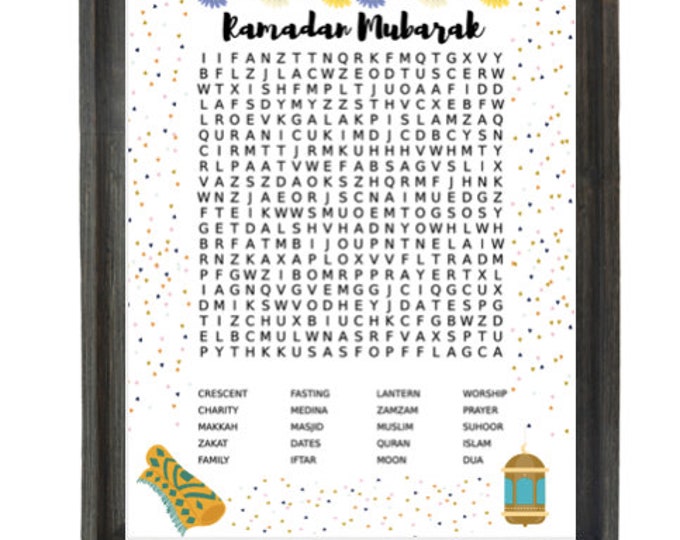 Eid Word Search - INSTANT DOWNLOAD - Etsy Canada