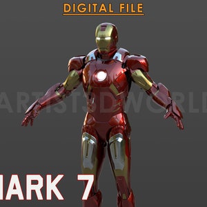Iron Man Mark 3 Cosplay Suit STL File for 3D Printing High Quality ...