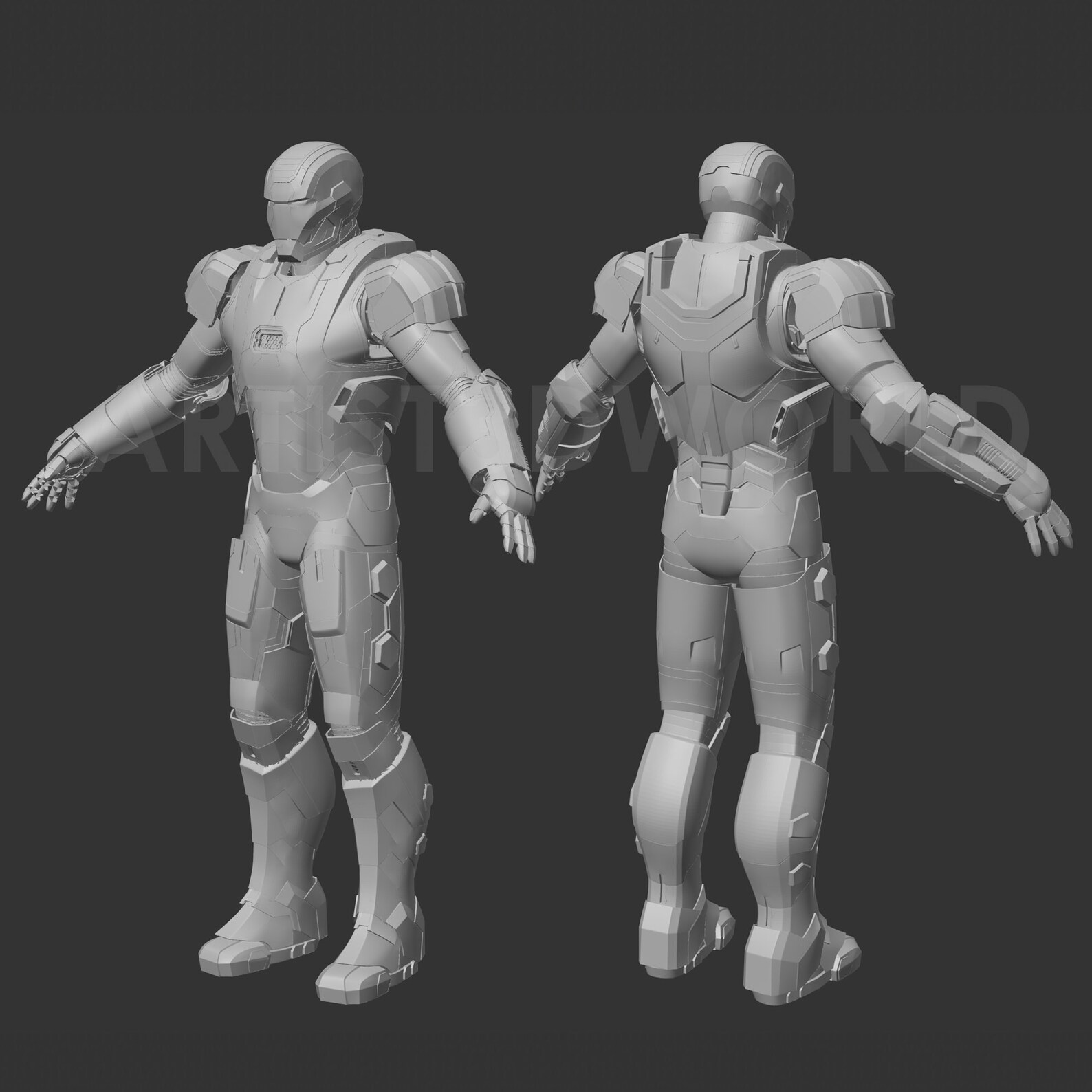 Iron Man Mark 22 Cosplay Suit STL File for 3D Printing High Quality ...
