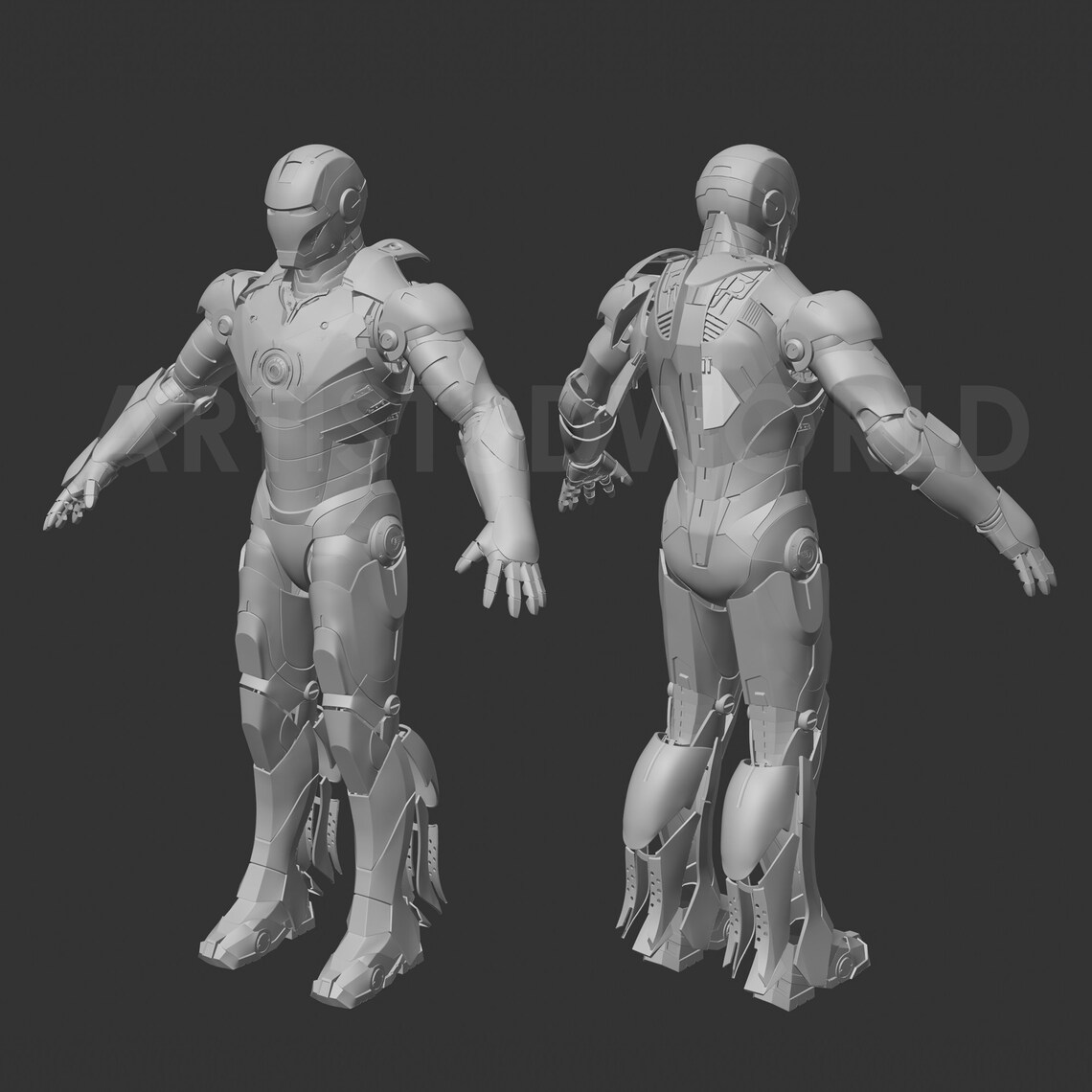 Iron Man Mark 3 Cosplay Suit STL File for 3D Printing High Quality ...