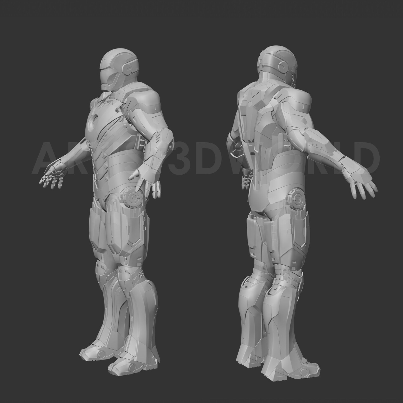Iron Man Mark 31 Cosplay Suit STL File for 3D Printing High Quality ...