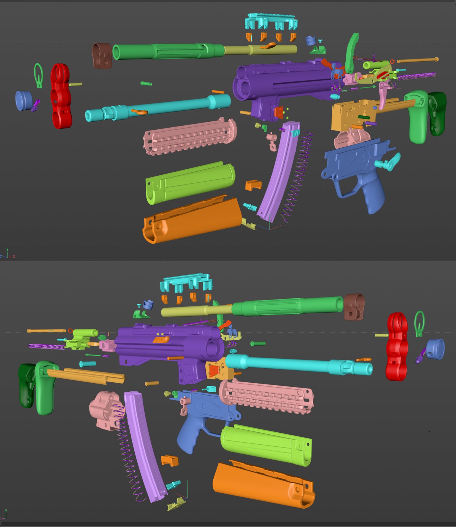 HK MP5 Custom 3d Model, STL File for 3d Printing, Replica Prop for ...