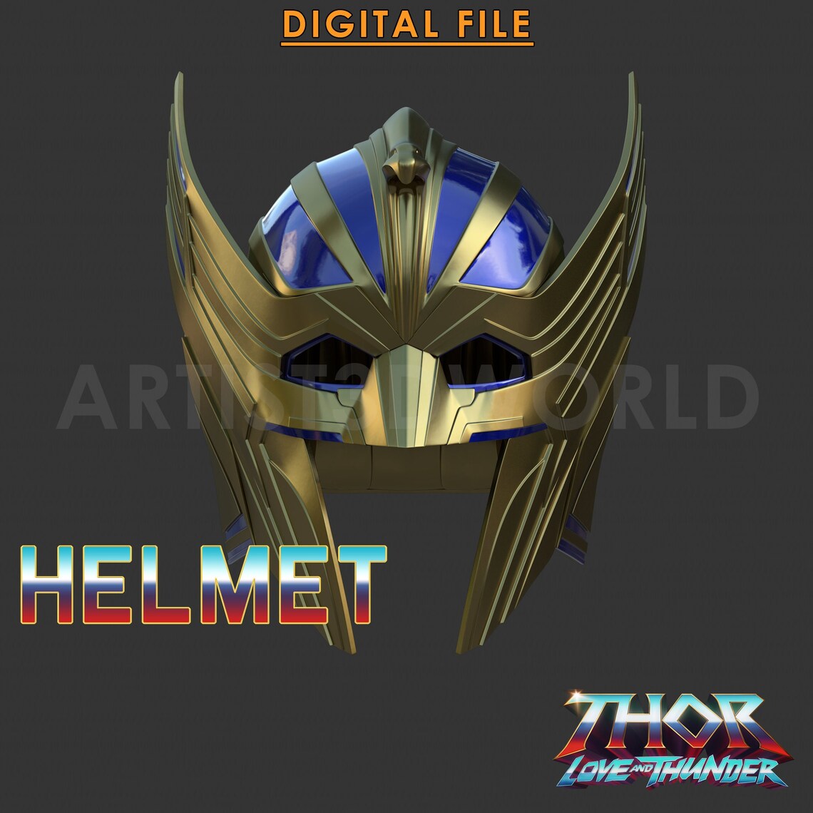 Helmet Thor Love and Thunder Stl Model for 3d Printing - Etsy