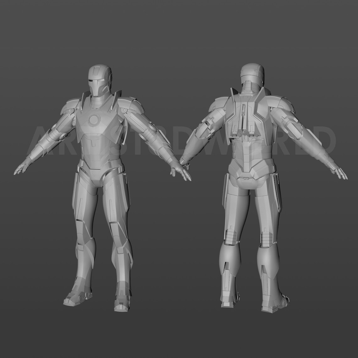 Iron Man Mark 16 Cosplay Suit STL File for 3D Printing High Quality ...