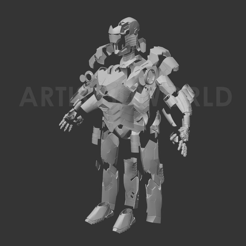 Iron Man Mark 15 Cosplay Suit STL File for 3D Printing High Quality ...