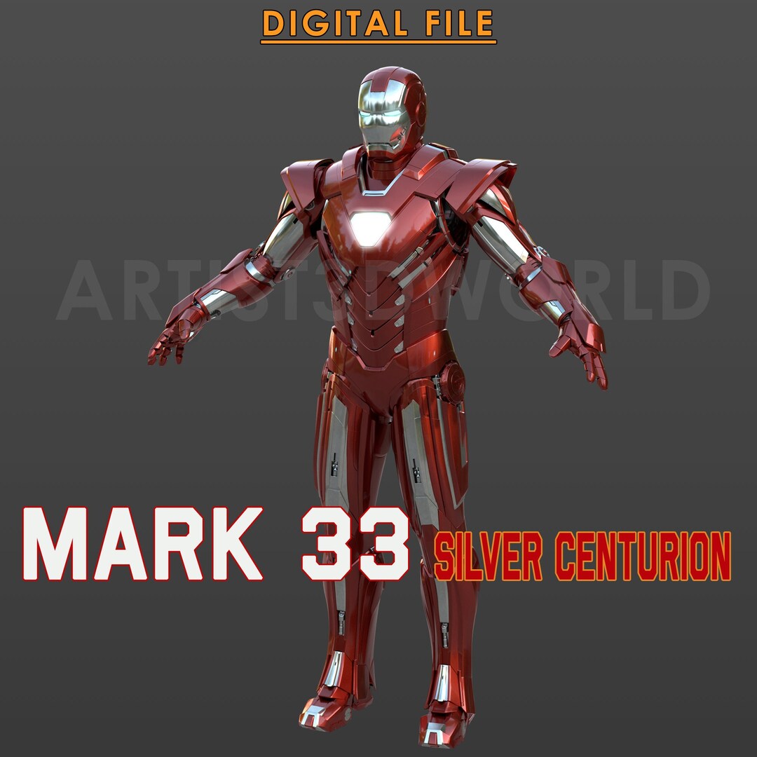 Iron Man Mark 33 Cosplay Suit STL File for 3D Printing High - Etsy UK