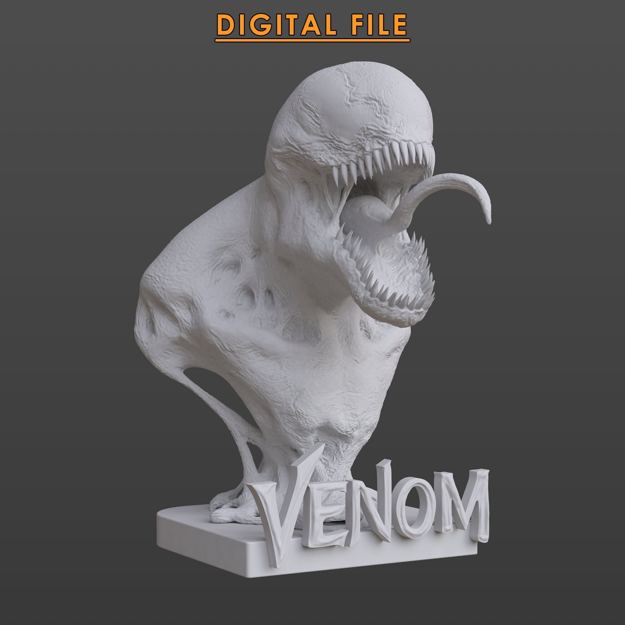 Venom Bust STL Model for 3d Printing - Etsy