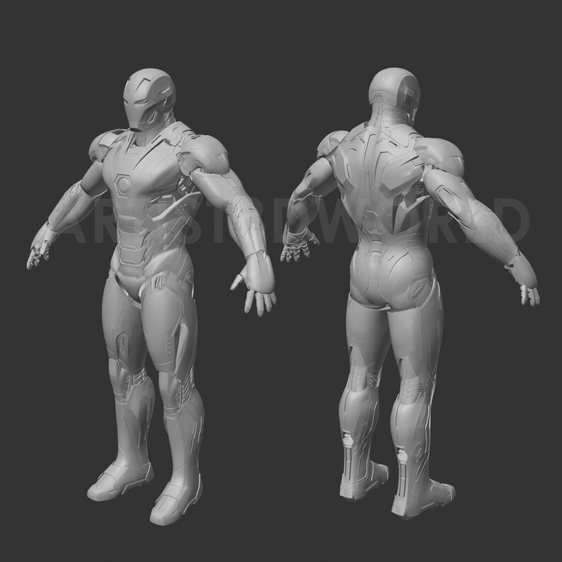 Iron Man Mark 45 Cosplay Suit STL File for 3D Printing High - Etsy Hong ...