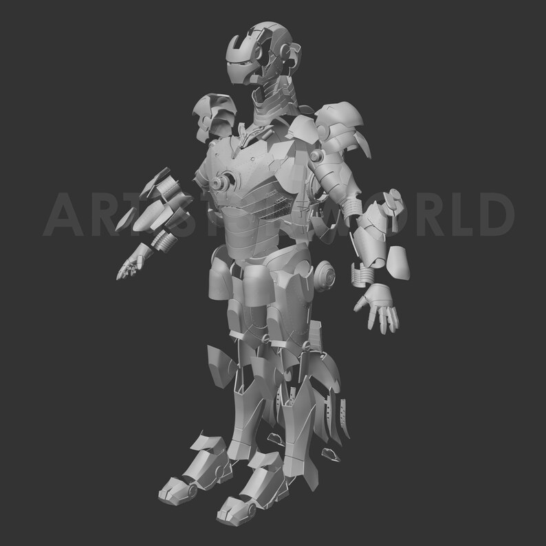 Iron Man Mark 2 Traje de cosplay Archivo STL para impresión 3D Alta ...