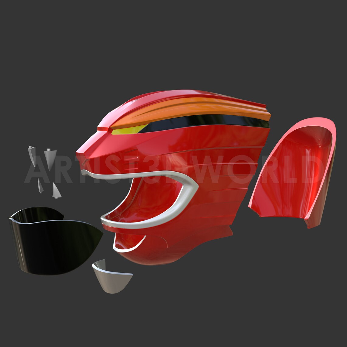 Gaoranger Red Ranger Wild Force Helmet Power Rangers Wild - Etsy