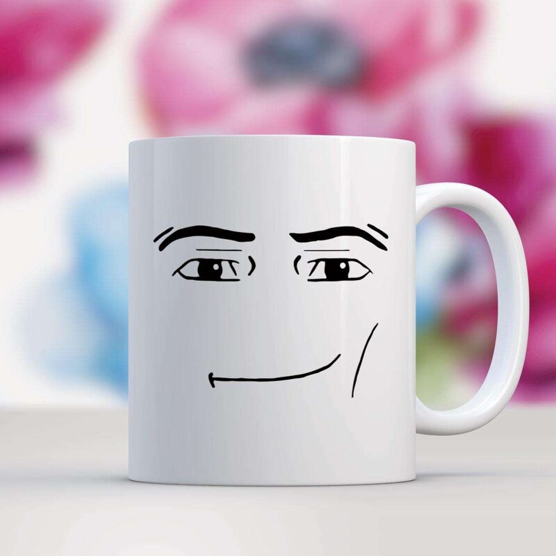 Roblox Man Face Mug - Etsy