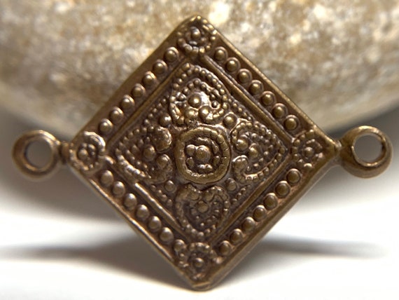 15x21mm Diamond Tile Connector Brass - Etsy